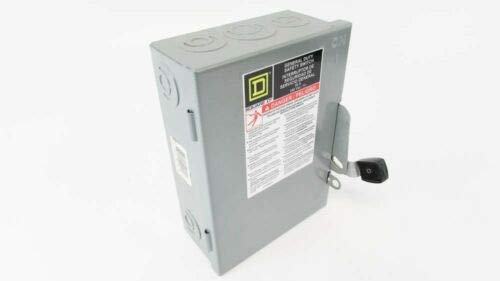 Square D DU321 30 Amp 240Vac Single Throw Safety Switch 3P: Electrical ...