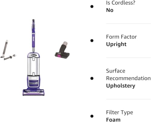 Shark NV586 Powerful Suction Navigator Powered Lift-Away Upright Vacuum ...