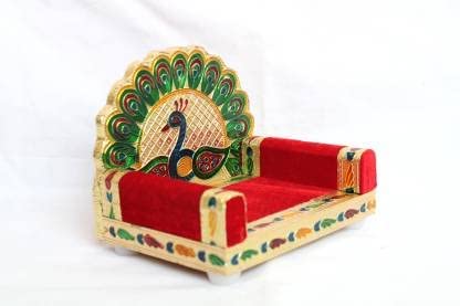 Kishi crafting Wooden Handcrafted Shihasan for God Laddu Gopal/Gods for ...