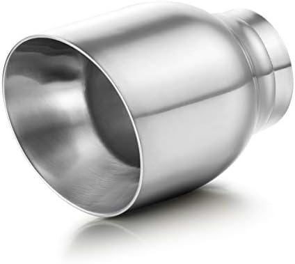 Upower 2.5" to 3.5" Dual Exhaust Tip 2 1/2 Inch Inlet 3 1/2 Inch Outlet ...