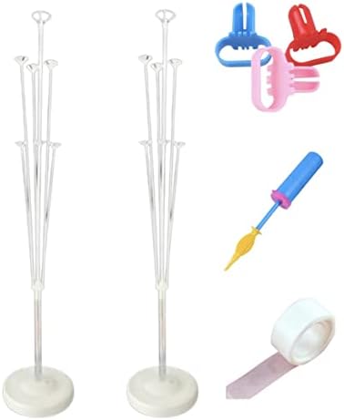 Table Balloon Stand Kit – Premium Set of 2 Balloon Stands for Table ...