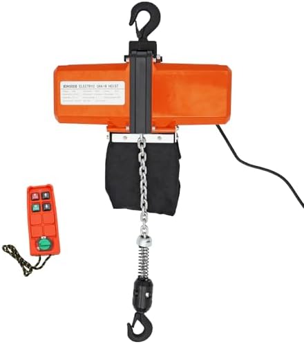 Amazon | KIKAIYA 電動チェーンブロック 500kg ワイヤレスリモコン式 100V 電気チェーンブロック 揚程3.5m SET-DCB-500 個人宅 | チェーンブロック