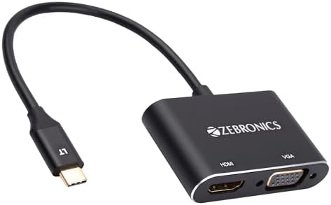 ZEBRONICS HAV01 HDMI to VGA Adapter with Full HD 1080p @ 60Hz Native ...