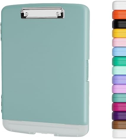 Piasoenc Clipboard with Storage, 8.5x11" Storage Clipboards with Pen ...