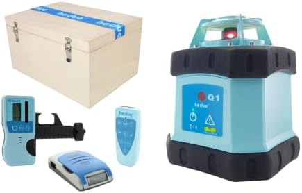 hedue® Q1 Rotary Laser (Laser Levelling Device with Red Laser Beam ...