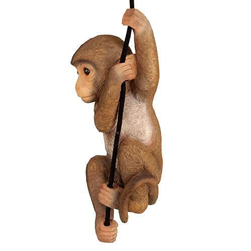 Porcelain The Mls Monkey Climbing Rope Decor (Animal Statue, Hanging ...