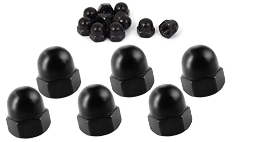 Black Stainless Steel Cap Nut M3 M4 M5 M6 M8 M10 Hex Acorn Dome Head ...