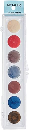 Amazon.com: Metallic Rub-On Paint Palette, Kit #2-7 Colors palette
