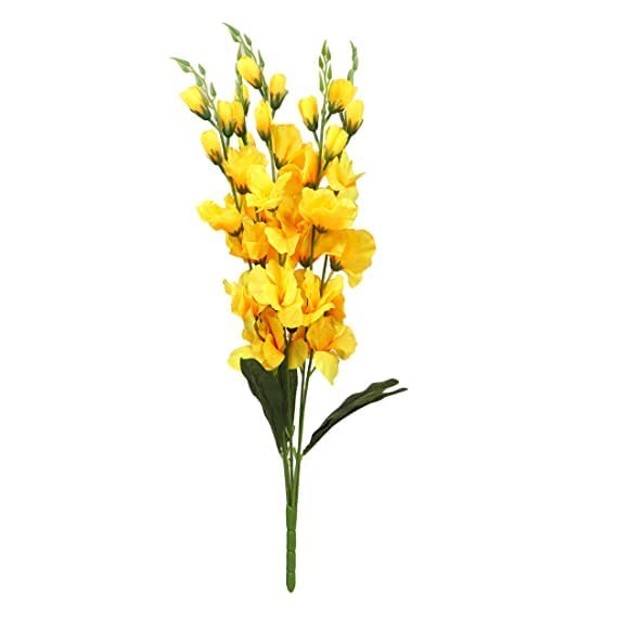 Buy Glad1001 Artificial Gladiolus Flower Stick (60cm Long) Long ...