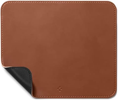 Spigen LD301 Mouse Pad, Velo Vegan PU Leather with Non Slip Rubber Mat ...