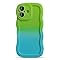 Amazon.com: UEEBAI Wave Frame Silicon Case for iPhone 16 Pro Max Phone Case, Cute Wave Frame ...