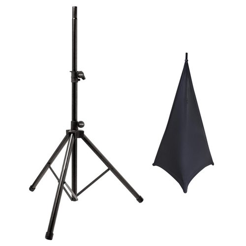 On Stage SS7761B All-Aluminum Tripod Speaker Stand with SSA100 Speaker ...