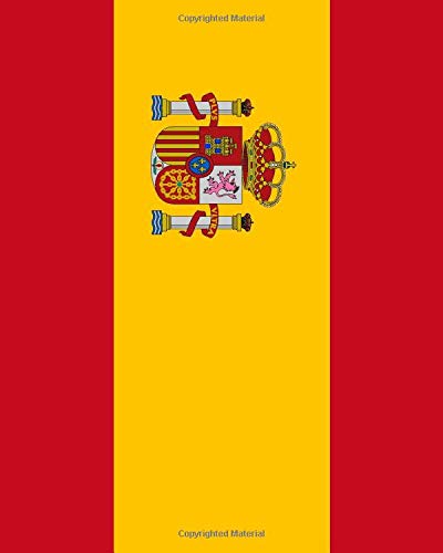 Spanish Tricolour Flag Notebook: College Ruled Writer's Notebook for ...