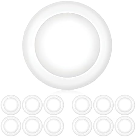 AIDROIT 5/6 Inch LED Disk Lights Flush Mount Ceiling Light Fixtures ...