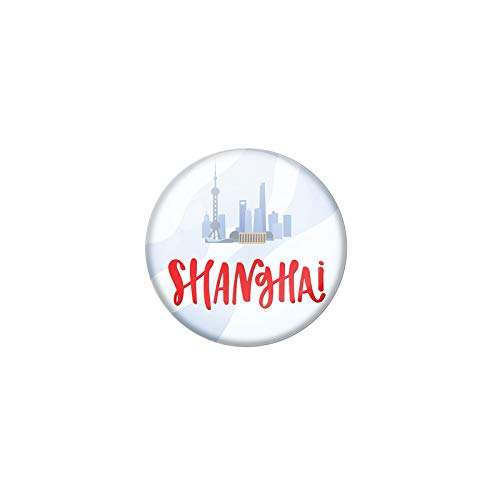 Buy AVI White Colour Metal Fridge Magnet Shanghai Design AMZMR8001323 ...