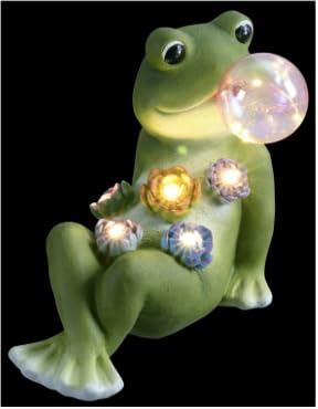 Amazon.com : Haobos Cute Frog Solar Light,Garden Decor Outdoor Solar ...