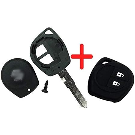 Tazzx Aftermarket 2 Button Remote Key Shell & Silicon Key Cover ...