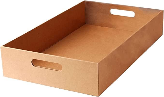 Bllu Eye 10 x Cardboard Trays Fruit Cans Drinks Boxes Brown Vegetable ...