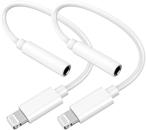 Amazon.com: Lightning to 3.5 mm Headphone Jack Adapter, [Apple MFi ...