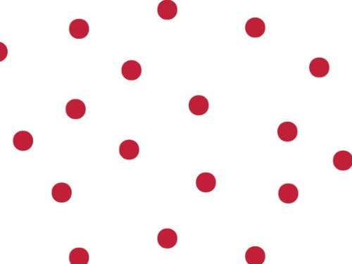 Amazon.com: Pack Of 1, 40"X100' Large Red Dots Classic Print Cello ...