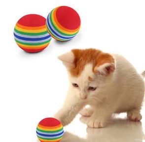 Cat Tails Foam Soccer Ball Specially Designed for Cats and Kittens ...