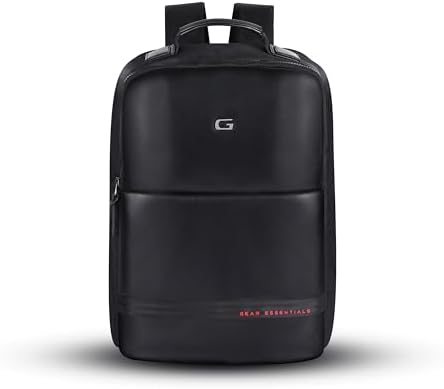 Gear Vintage2 Anti Theft Faux Leather 28 Ltrs Black Laptop Backpack ...