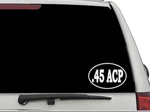 Amazon.com: DECALS USA 45 ACP Decal Sticker for Car and Truck Windows ...