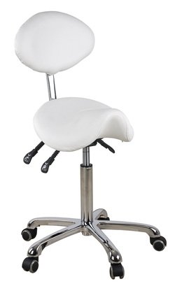 Amazon.com: Esthetician Receptionist Therapist Saddle Stool with ...