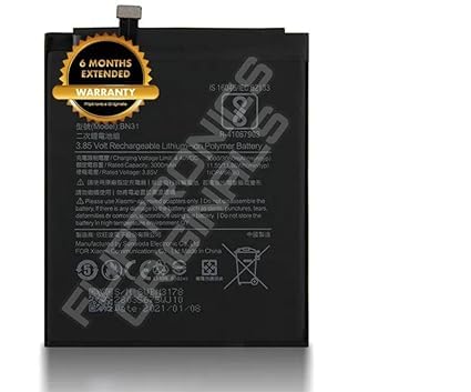 FLIPTRONICS ORIGINALS™ BN31 Battery for Redmi Note 5A/ 5A pro/Y1 Pro/A1 ...