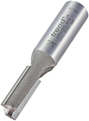 Trend Professional Straight Two Flute Router Cutter, 1/2 Inch Shank ...