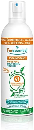 Puressentiel Purifying Air Spray 500 ml - 100% Natural Room Spray - Air ...