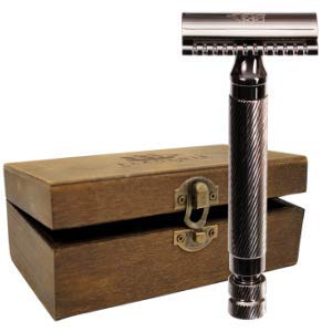 Buy Double Edge Safety Razor - Premium Solid Brass Handle Safety Razor ...