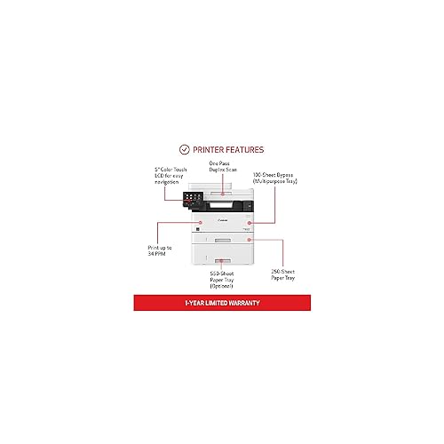 Snapklik.com : Canon imageCLASS MF452dw All-in-One Wireless Monochrome ...
