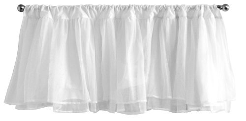 Amazon.com: Tadpoles Tulle Window Valance - White : Baby