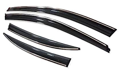 PKB Silver LINE Wind Door Visor Side Window Deflector Car Rain Guards ...