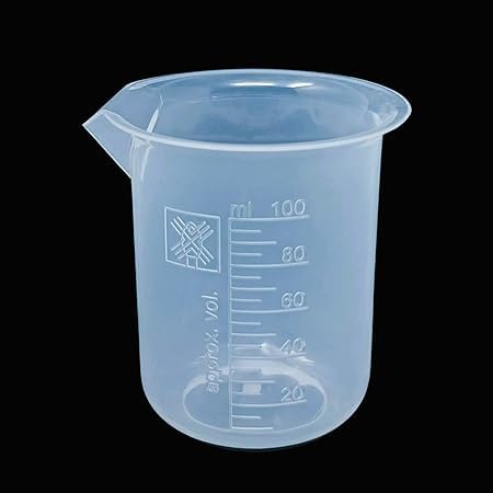 RLK Enterprises Plastic Measuring Beaker, Measuring Cup, Transparent, 100 ML : Amazon.in: Home ...