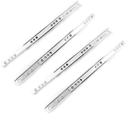 Boxonly 2 Pair Metal Bearing Drawer Slides Runners Draw Depth for ...