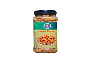 MINGSAR Roasted & Masala Cashew 500gm, Crunchy Sabut Masala Kaju Nuts ...