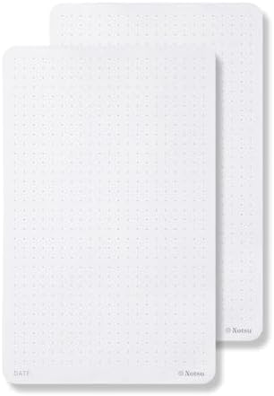 Amazon.com : Notsu Dot Grid Small Desk Notepad 2 Pack | Minimalist ...