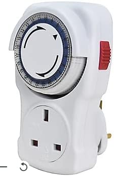 Diall 24 Hour Mechanical Mains Plug In Timer Switch Time Clock Socket ...