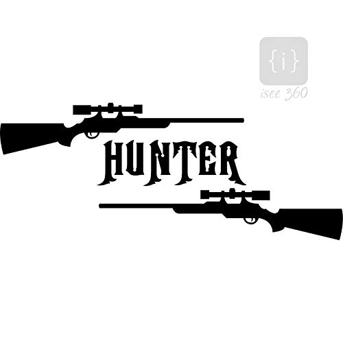 ISEE 360® Stickers for Car Exterior for Hunter Gun Off Road Vinyl Black ...
