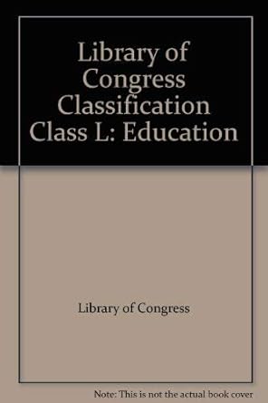 Amazon.com: Library of Congress Classification Class L: Education ...