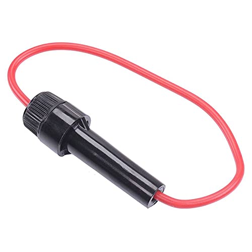 Black 6 x 30mm Inline Fuseholder 20A 250V twist release for glass fuses ...