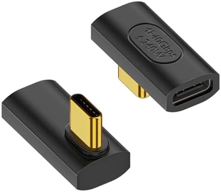 Amazon.com: CableCreation Right Angle USB C Adapter 2 Pack, USB C Male ...