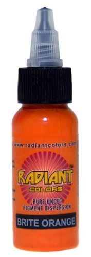 Amazon.com: Radiant Colors - Bright Orange - Tattoo Ink 1oz Made in USA ...