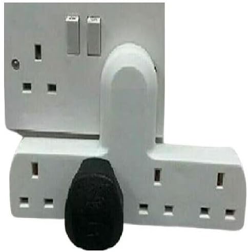 Mscien Plug Extension Socket, Multi Plug Adaptor 4 Way with Individual ...