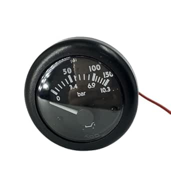 Amazon.com: 12V Diesel Engines Oil Pressure Gauge Oil Pressure Meter ...