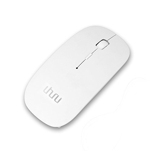 UHURU Noiseless Slim Bluetooth 3.0 Mouse Rechargeable Silent Click with ...