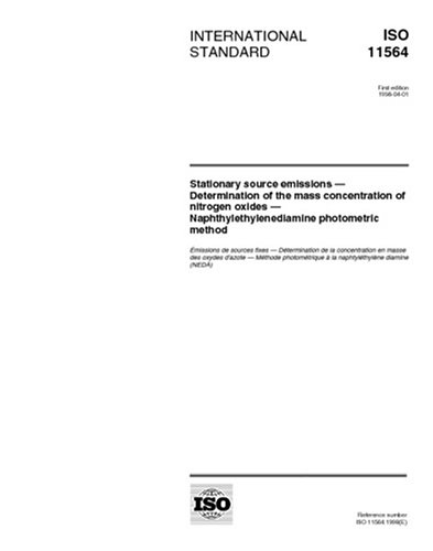 ISO 11564:1998, Stationary source emissions - Determination of the mass ...