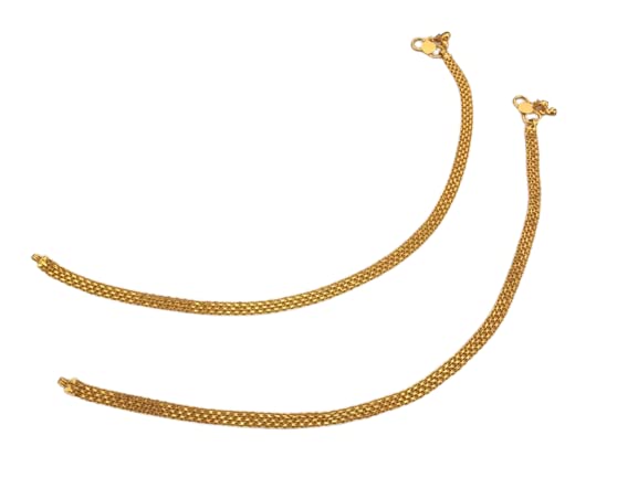Primectrla Fab Traditional Simple gold plated Single Leg Chain Golden ...